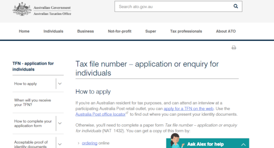 텍스파일넘버(Tax file number : TFN) : 네이버 블로그