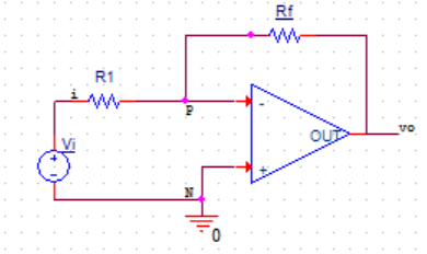 Inverting OP Amp Circuit with Negative feedback(반전 오피엠프) : 네이버 블로그