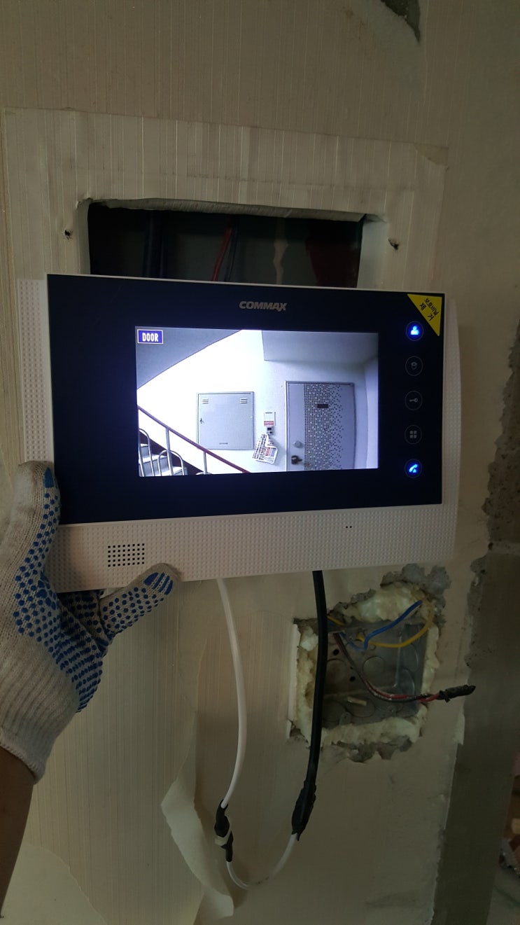양주 덕계동 금광포란재 아파트 2차 Commax 비디오폰 Cav 70cg 시공 사례아파트현관인터폰의정부비디오폰samsung