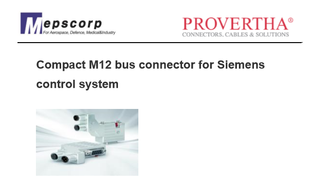 PROVERTHA M12 bus커넥터 - 지멘스컨트롤시스템용 Compact M12 bus커넥터 : 네이버 블로그