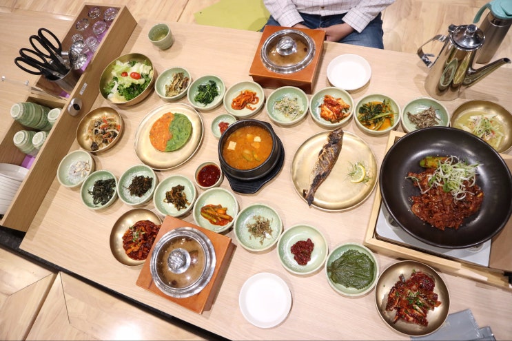 트리플스트리트 맛집 The 반상 송도 한정식 한상차림 더반상 메뉴 가격 네이버 블로그