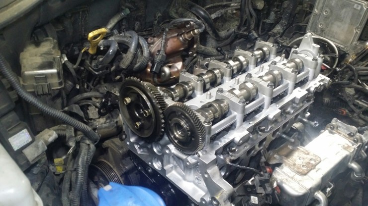 4100 싼타페DM4WD사륜(R엔진) 실린더헤드교환 - 냉각수기포/엔진온도상승.과열/냉각수소모 : 네이버 블로그