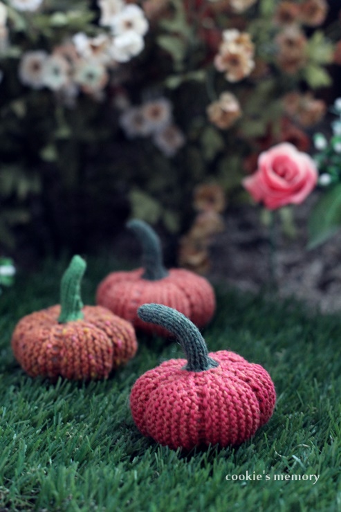 할로윈 호박 손뜨개인형 대바늘인형 뜨개질 Knittoy 니팅돌 손뜨개 Knittedtoy