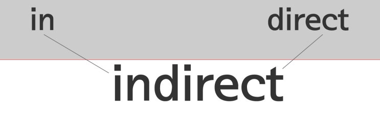 indirect - 어원학습 : 네이버 블로그