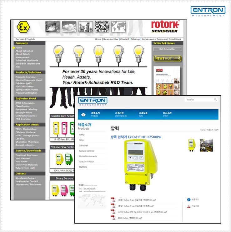 방폭온습도계 ExCos-D ENTRON : 네이버 블로그