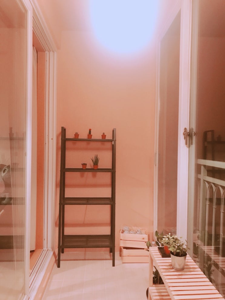 취미셀프인테리어 베란다 셀프인테리어 과정 이케아 레르베리 선반 빈백 벤자민무어 페인트로 베란다 꾸미기 네이버 블로그