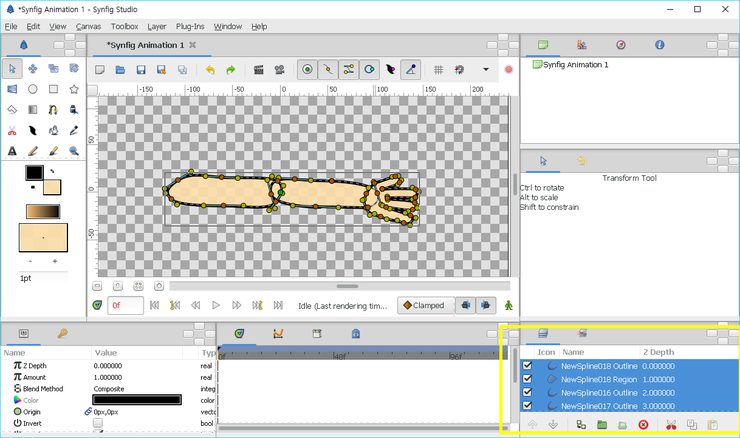 [Synfig 강좌]4. 기본적인 Bone 기능 : 네이버 블로그