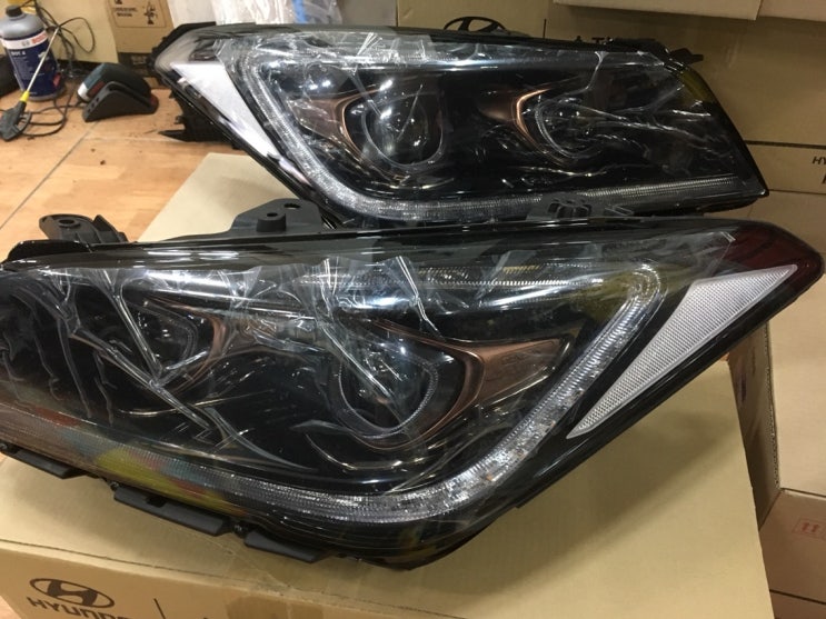 제네시스DH 풀LED라이트 AND 테일램프 → G80스포츠 라이트 AND 테일램프 교체 작업 ＃ : 네이버 블로그