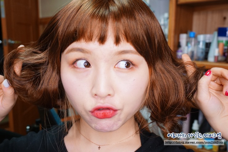 처피뱅 셀프헤어컷 혼자서 앞머리자르기 With 고운머리 바니보브♡ 네이버 블로그