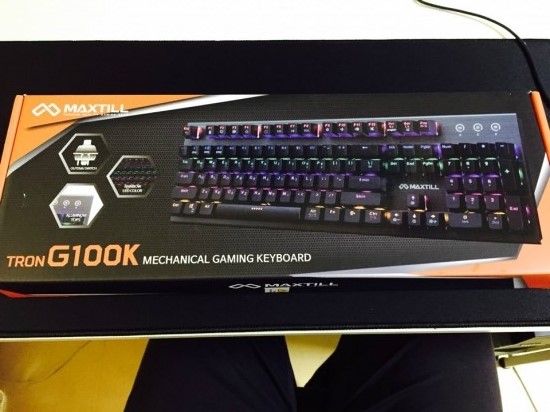 맥스틸 트론 G100K 청축 MAXTILL TRON G100K RAINBOW LED KEYBOARD : 네이버 블로그