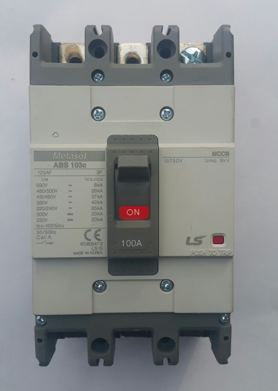 중고 차단기 LS Metasol MCCB ABS 103C 100A : 네이버 블로그