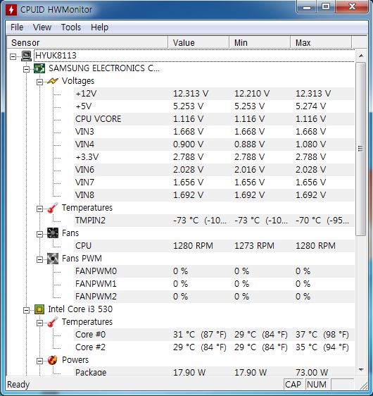 무설치 CPUID HWMonitor 1.34.0 최신버전 (컴퓨터 온도 측정) : 네이버 블로그