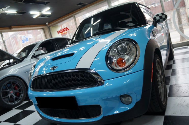 미니쿠퍼 S 3M 1080 G77 스카이블루 전체랩핑 시공 - 부산 라인업. : 네이버 블로그