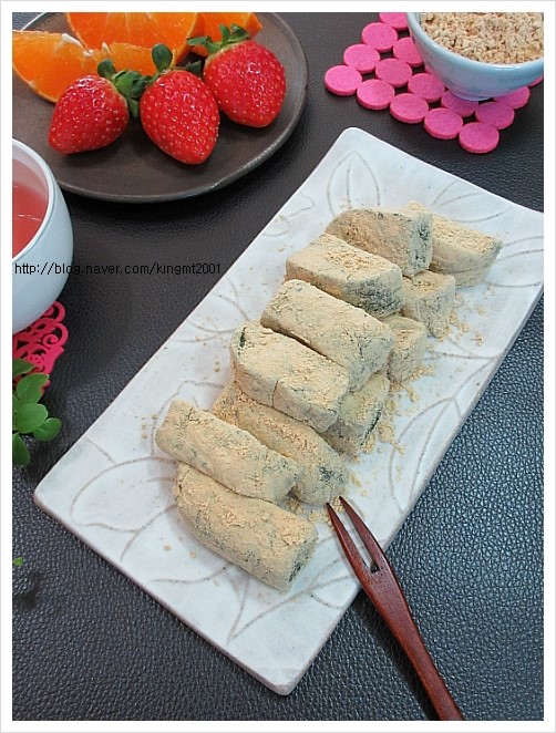 쫄깃쫄깃 고소한 쑥인절미 쑥떡~~with 조은떡집 네이버 블로그