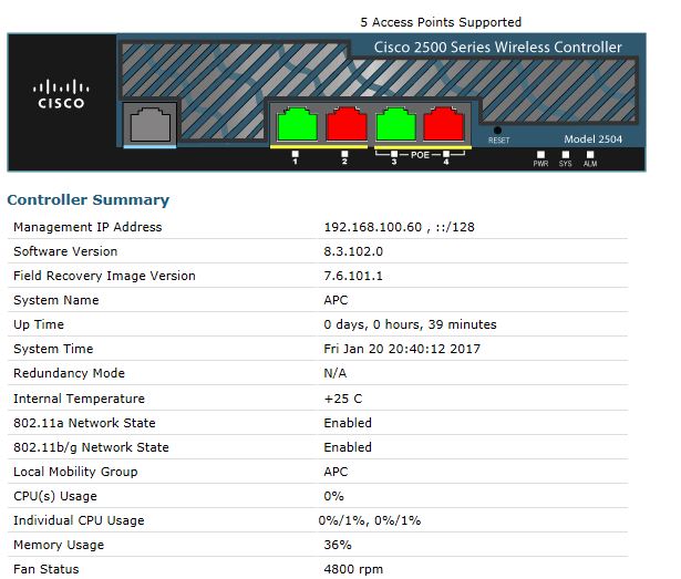 CISCO APC와 APC간 연동이 안되는 경우 : 네이버 블로그
