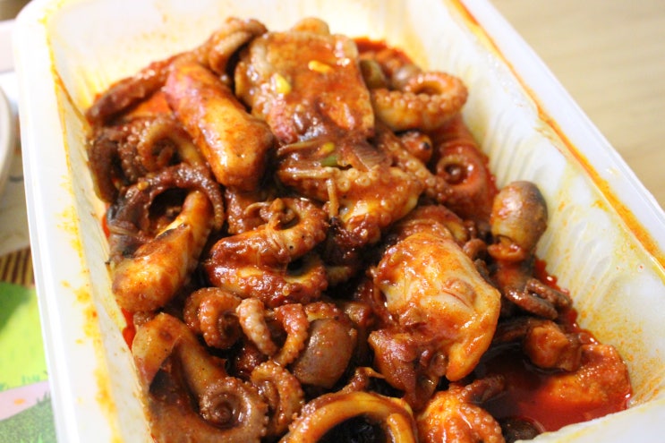 동탄 배달 음식, 동탄 배달 맛집, 매콤한 동탄 불 쭈꾸미, 쭈꾸미삼겹살 너무 맛있네요 : 네이버 블로그