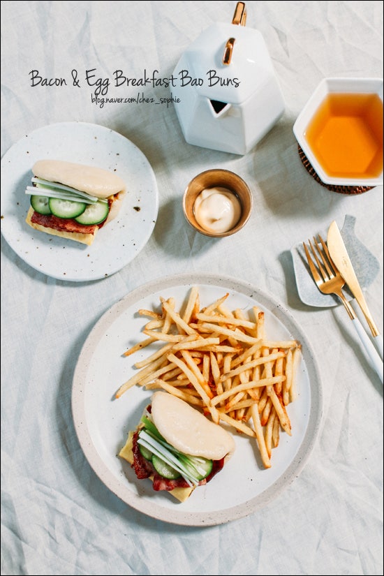 오리고기 없이 만드는 베이징덕 쌈 '베이컨 & 에그 바오 (Bacon & Egg Breakfast Bao Buns)' : 네이버 블로그