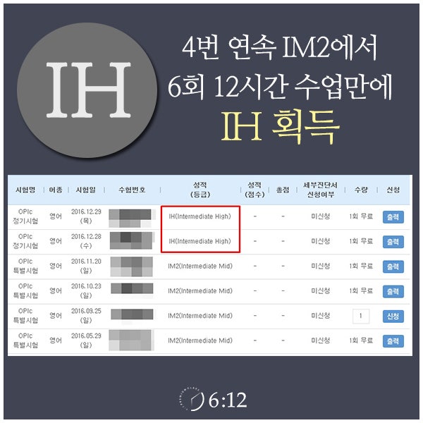수원오픽 12시간만에 4번의 IM2 탈출 성공 후기 : 네이버 블로그