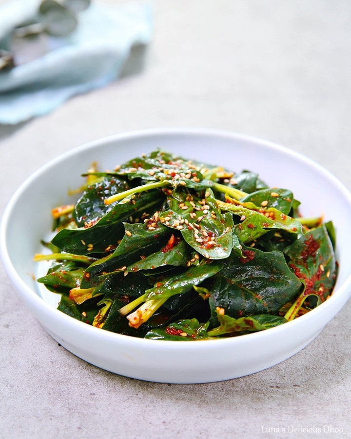시금치겉절이 만드는법 정말 맛있는 시금치요리 네이버 블로그