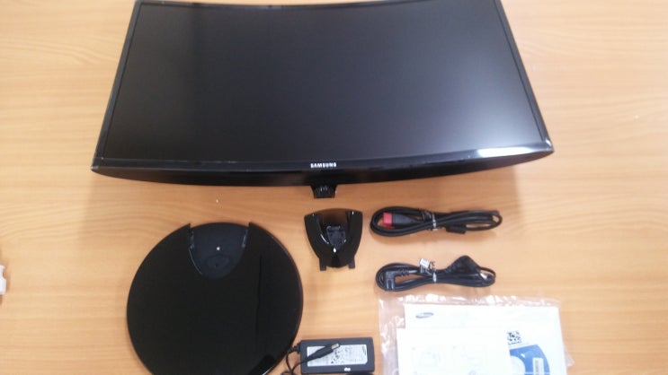SAMSUNG Curved LED 모니터 (C27F390FH)의 개봉 및 설치 리뷰입니다. : 네이버 블로그