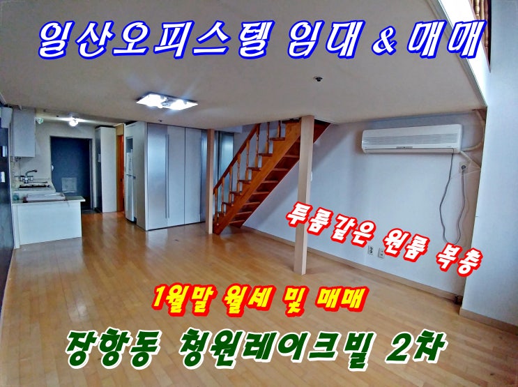 일산오피스텔 투룸 같은 원룸 복층 장항동 청원레이크빌 2차 임대 및 매매 시세표 네이버 블로그
