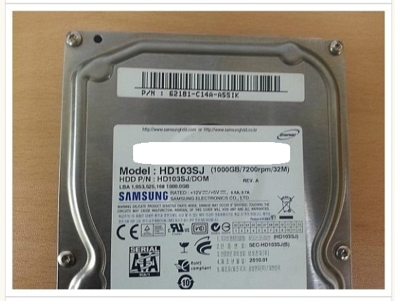 삼성전자 / SAMSUNG HD103SJ (1000GB/7200rpm/32M) / HD103SJ/DOM 하드디스크 인식 불량 ...