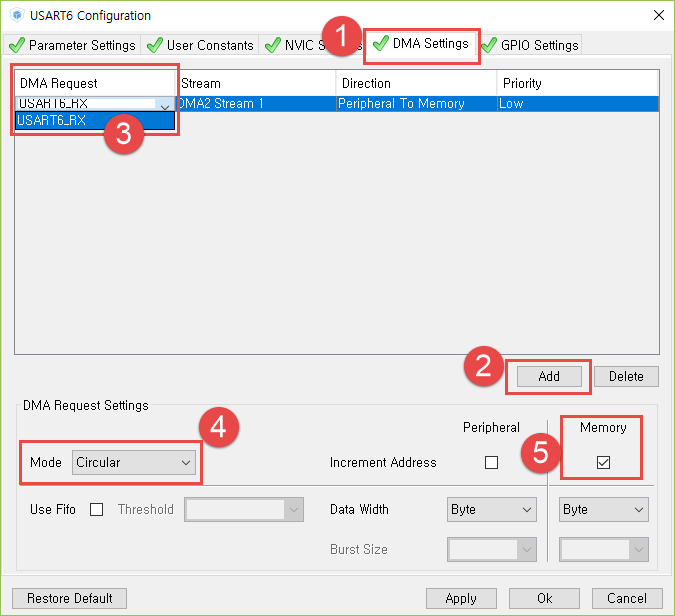 [STM32CubeMX] UART DMA 사용하기 : 네이버 블로그