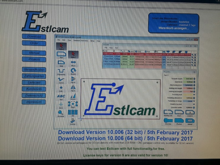 CAM Program "Estlcam" license : 네이버 블로그
