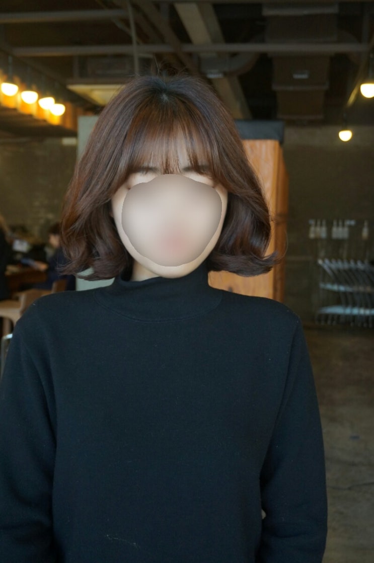 홍대에서 일하는 헤어디자이너 사라의 시스루 앞머리 단발s컬펌 얼굴이 작아보이는 단발 펌 네이버 블로그