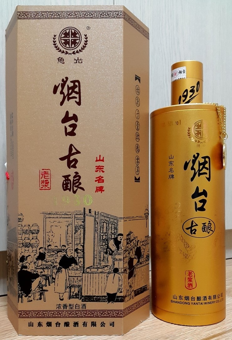 바이주白酒 산책 9 연태고량주 烟台古酿酒 연태구냥 연태노장골드烟台老浆gold원래 정식명칭은 연태고량1930