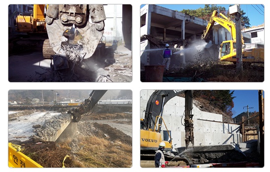 철거 해체 압쇄공법 압쇄기 파쇄 Crucher Method : 네이버 블로그