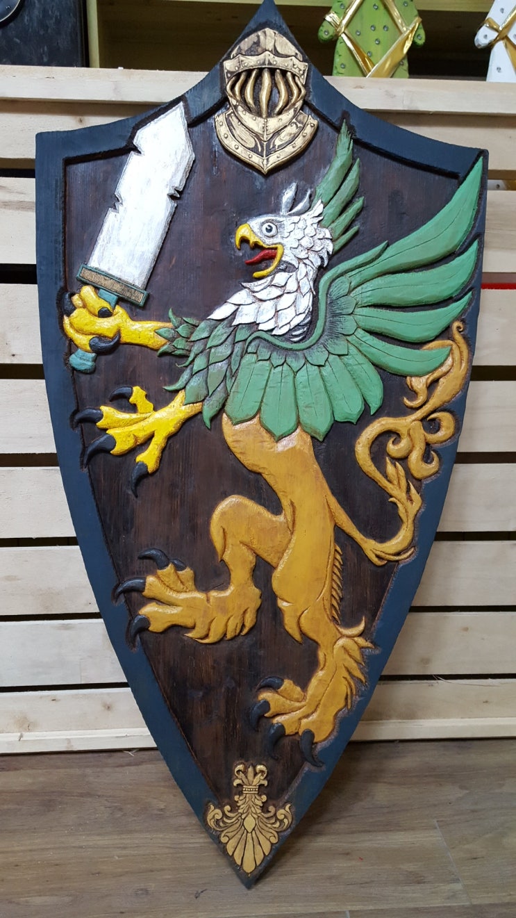 중세시대 그리핀 방패 만들기 How to Make a Medieval Griffin Shield _YEBILL예빌 : 네이버 블로그
