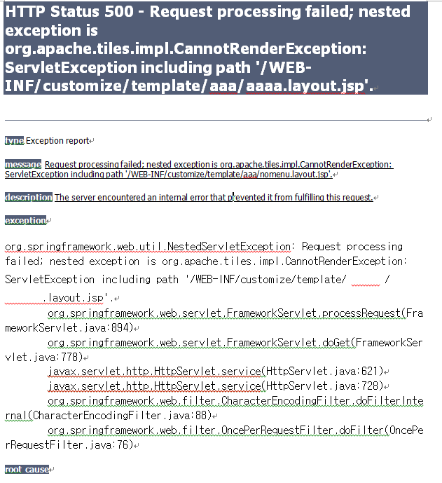 HTTP Status 500 - Request processing failed; nested exception is org ...