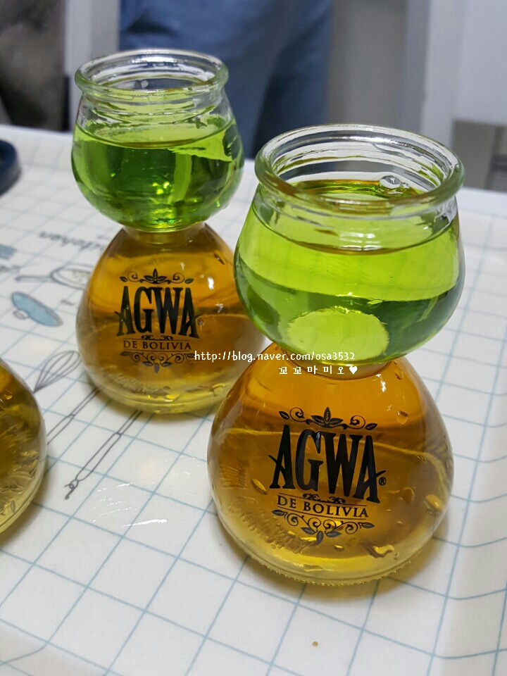 오리지널 코카잎 리큐르 아그와(AGWA)아그와 밤(AGWA BOMB) : 네이버 블로그