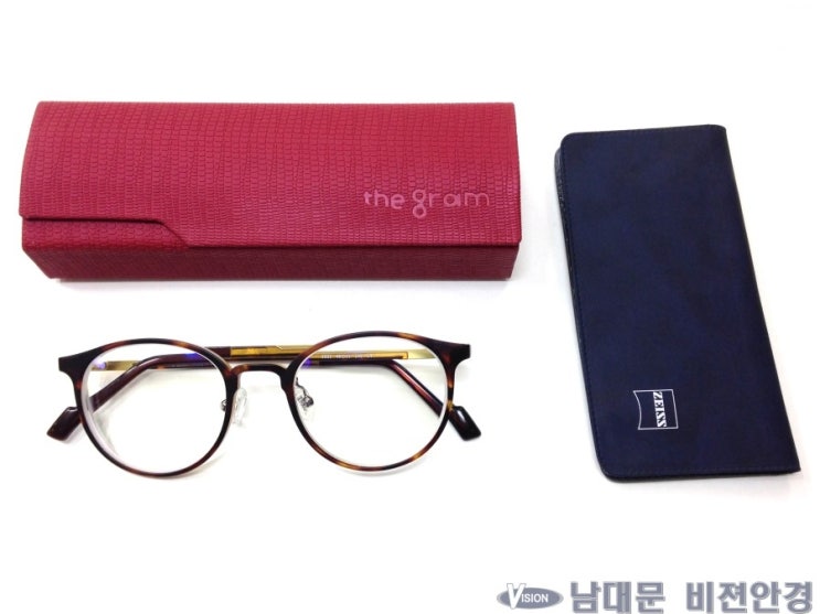 더그램 The Gram 5503 04 동그란 안경에 고도근시 칼자이스 초이스 누진다초점렌즈 도수넣기 안산 사동 서울 남대문