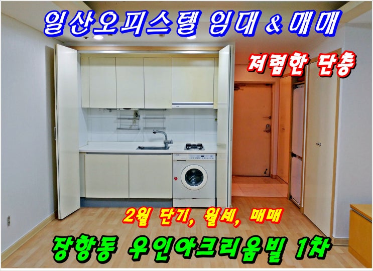 저렴한 장항동 우인아크리움빌 1차 일산오피스텔 임대 및 매매 2월 시세표 네이버 블로그
