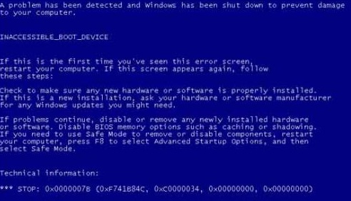 블루스크린 Blue screen 0x0000007B 오류증상과 AHCI 드라이버 이해 : 네이버 블로그
