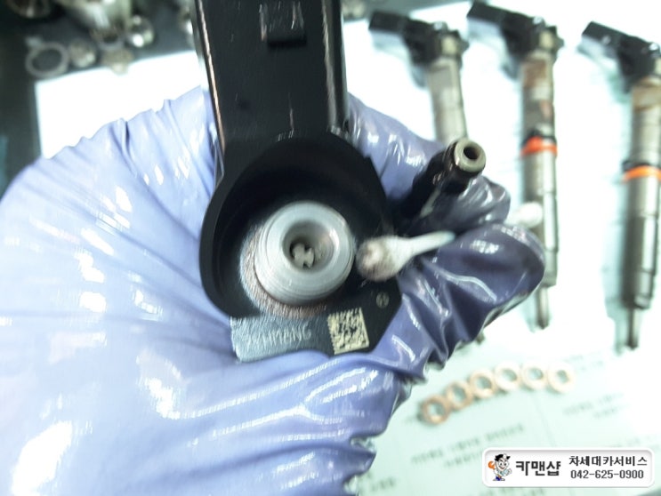 모하비 시동지연과 엔진부조 증상 글로우 플러그 회로이상 예열플러그유닛 스타트모터 인젝터클리닝 흡기크리닝 서산 차