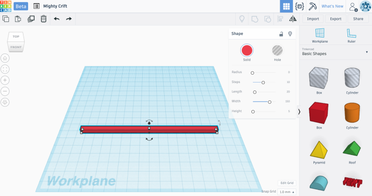 팅커캐드(Tinkercad)로 젓가락 만들기 : 네이버 블로그
