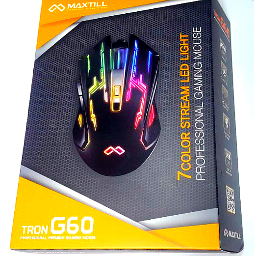 LED가 이쁜 저렴한 게이밍 마우스: MAXTILL TRON G60 RGB : 네이버 블로그