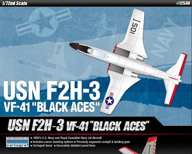 아카데미과학 USN F2H-3 VF-41 "BLACK ACES" 출시 예정 : 네이버 블로그