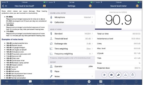 미국 국립산업안전보건연구원 안드로이드 소음 측정 어플 공개 NIOSH Releases Sound Level Meter App ...