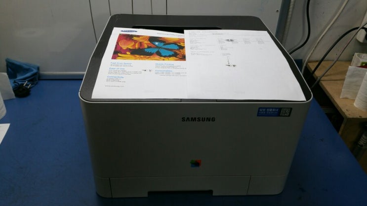 안양레이저프린터 삼성 CLP-415N 이물질 묻은듯 출력 : 네이버 블로그