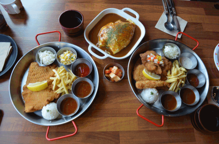 용인 수지 신봉동 맛집 아워플레이스 담백한 돈까스 굿 네이버 블로그