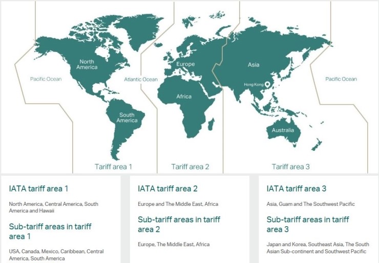 [여행] IATA에서 나눈 세계 지도 : 네이버 블로그
