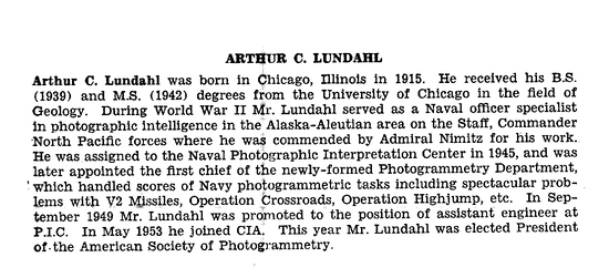 [CIA문서공개] Arthur C. Lundahl : 네이버 블로그