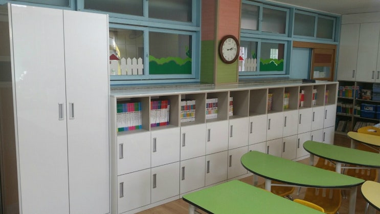 평택 유치원어린이집 초등학교 돌봄교실 돌봄반 수납장 병설유치원 사물함 옷장 책장 완구장 챠밍씽크 챠밍싱크