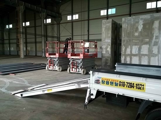 창원렌탈 부산 고소작업대 리프트 렌탈 녹산화전산업단지 공장 전기공사 네이버 블로그