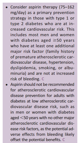 당뇨병 환자에서 아스피린 사용, Aspirin with diabetes : 네이버 블로그