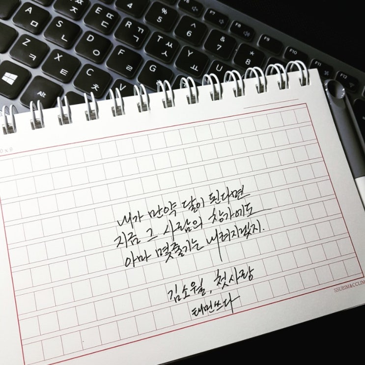 [캘리그라피] 김소월, 첫사랑 / 밤에 생각나는 시 : 네이버 블로그